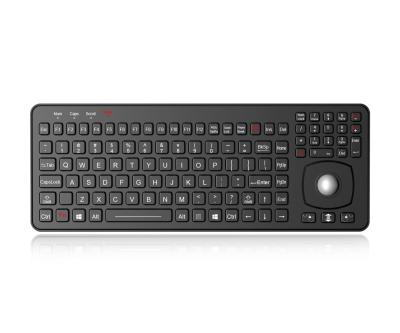 Cina Tastiera industriale in silicone IP68 con 111 tasti e 800 DPI Trackball in vendita