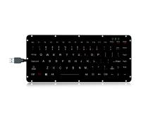 China Silicon Industrial Keyboard Compact With Backlight Panel Mount Version for sale