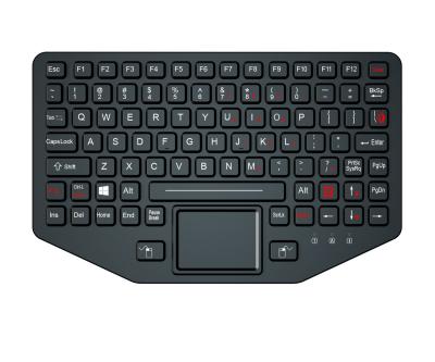 Cina Tastiera militare robusta MIL-STD-461G e MIL-STD-810F Dual Interface PS2 con touchpad in vendita