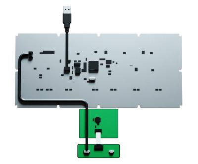 中国 タッチパッドと2つのマウスキーを備えた密閉された耐久性のある工業用キーボード 販売のため