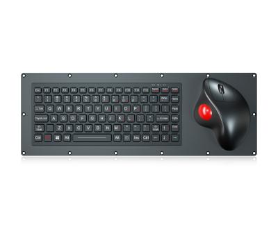 Cina Tastiera industriale di grado militare con tasti FN e mouse trackball ottico in vendita