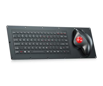Cina Tastiera industriale di grado militare con tasti FN e mouse trackball ottico in vendita