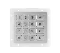 China Stainless Steel matrix usb numeric keypad 16 keys compact format for sale
