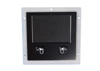 China Black Titanium Electroplated Stainless Steel Waterproof Touchpad Customized Layout for sale