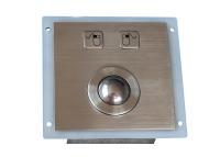 China 25.0mm 2 Mouse Button Trackball IP67 Dynamic Waterproof Stainless Steel for sale