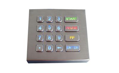 Cina 16 impermeabili dinamici della tastiera IP68 del supporto del pannello di chiavi Backlit con l'interfaccia di USB in vendita