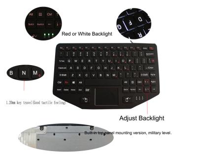 Cina Tastiera industriale resa resistente con il supporto del pannello della lampadina del touchpad in vendita