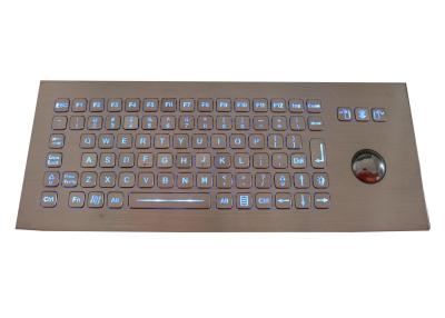 中国 トラックボールIP67が付いている破壊者の証拠のバックリットの産業キーボード 販売のため