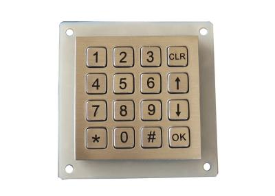Cina Il vandalo compatto di formato rinforza la tastiera del metallo di 16 chiavi con Dot Matrix in vendita