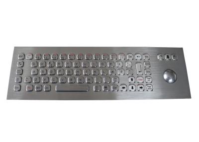 中国 IP67機械トラックボールとのパネルによって取付けられるキーボード74のキー400DPI 販売のため