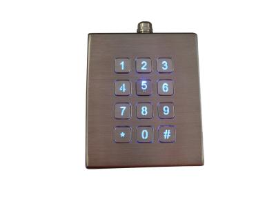 Cina Prova retroilluminata da tavolino dinamica del graffio del vandalo della tastiera IP68 del colpo 0.45mm in vendita