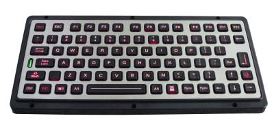 中国 82 キー IP65 ブラッシュ ステンレス バックライト 機能キー付き 頑丈なキーボード 販売のため