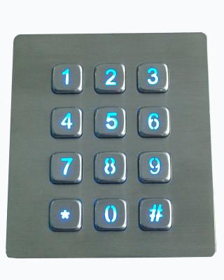 中国 PS/2 か USB は 盛り上がった キー RS232 インターフェイスが付いているバックリットの金属の数字キーパッドを導きました 販売のため