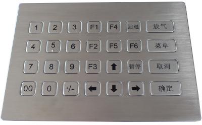 中国 28 のキーはセルフサービス機械のためのステンレス鋼の金属の数字キーパッドを防水します 販売のため