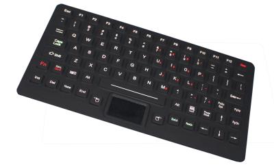 中国 89 キー IP65 ダイナミック 密閉 バックライト タッチパッド付き 照明キーボード 販売のため