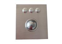 China Ruggedized 38mm Optical Trackball Pointing Device Panel Mount OTB for sale
