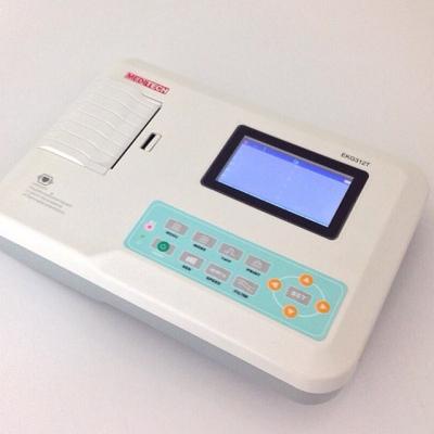 China Three Channel EKG Electrocardiograph Machine EKG312t Ce Approved for sale