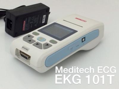 China Handheld 12-Lead Electrocardiograph, Meditech EKG101t Ce Certificate Approved for sale