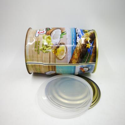 China Coconut Oil Tin Can 400ml Beverage Tin Can Box with SGS Certificate for sale