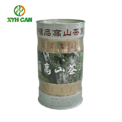 China O chá Tin Can Oriental Classical Style forma a Tin Cans For Oolong Tea o chá verde à venda