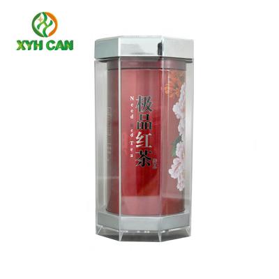 China Chá Tin Can Professional Food Grade decorativo com caixa de presente plástica 99×160 milímetro à venda