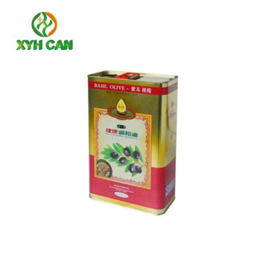 Cina Olive Oil Tin Can Oil che imballa stoccaggio rettangolare Tin Aluminum Oil Can in vendita