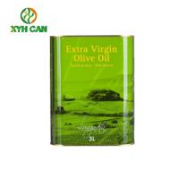 China Rectangular Tin Containers 3 Liter Food Can Packaging Using For Peanut Oil for sale