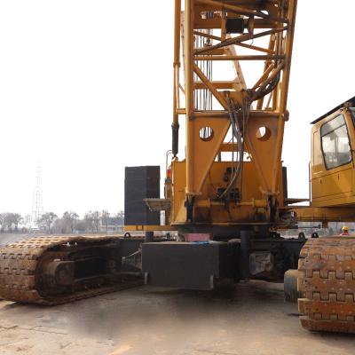 중국 텔레스코픽 암을 사용한 크롤러 크레인, 붐 길이 16-73m, 등판 능력 30%, 정격 출력 175/220kw/RPM 판매용