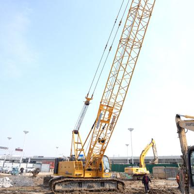 China 20t Rated Hammer Weight Hydraulic Crawler Crane with 40% Maximum Gradeability and 19-28m Main Boom Length for sale