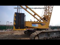 Cranes de 100 toneladas usados 110m/min Velocidade de elevação para sinergia na engenharia offshore