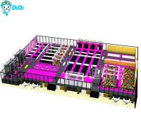 Quality Large Inside Trampoline Park With Obstacles For Kids Environmental Friendly for sale
