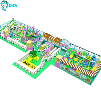 China Popular  Commercial Jungle Theme Soft Play Equipment Customizable Adventure Parks for sale
