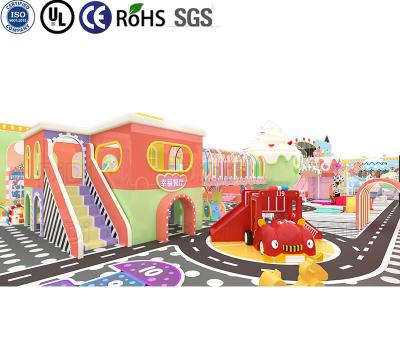 Cina Commercial Candy Themed Castle Children Softplay Indoor Playground in vendita