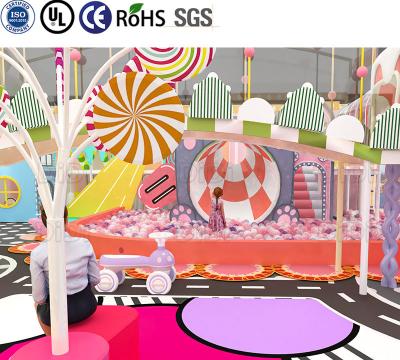 Cina Commercial Candy Themed Castle Children Softplay Indoor Playground in vendita