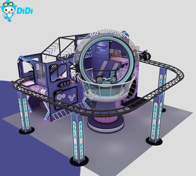 China 360 Degree Flying Bike Ride Light Wheel Swing Machine For Backyard Amusement Park for sale