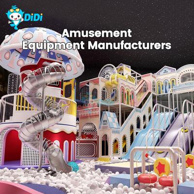 Cina Giocattolo interno a tema Naughty Castle con trampolino e scivolo per uso commerciale in vendita