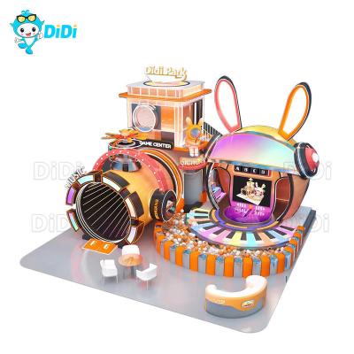 Cina Parco giochi interno a tema coniglio con scivoli e giochi interattivi a parete per 100+ bambini in vendita