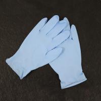 China Oil Proof 22mil Disposable Nitrile Exam Gloves for sale