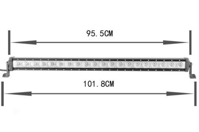 Cina Barra luminosa principale automobilistica a 39 pollici 200W, barra luminosa di singola fila del lavoro del LED per il camion/l'estrazione mineraria in vendita