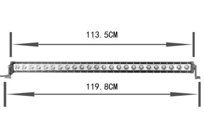 Cina Barra luminosa principale automobilistica a 46 pollici 240W, barra luminosa di singola fila del lavoro del LED per il camion/l'estrazione mineraria in vendita