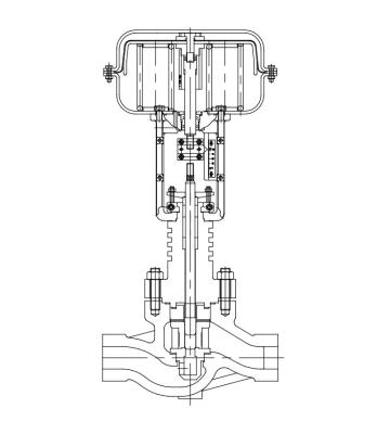China V100-SGH Series High Pressure Single Seated Angle Control Valve (Various trim types) for sale