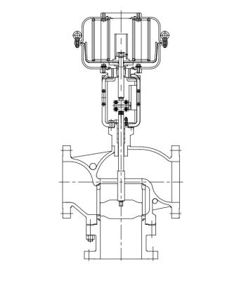 China Three Merging Control Valve 3 Way Diverting Control Valve 1'' 1.5'' 2'' 2.5'' 3'' 4'' for sale