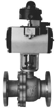 China Pneumatic Fluoro Plastic Lined O Type Shut Off Ball Valve for sale
