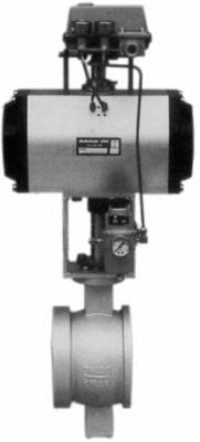 China ZSSV V Type Control Pneumatic Ball Valves , Pneumatic Operated Ball Valve for sale