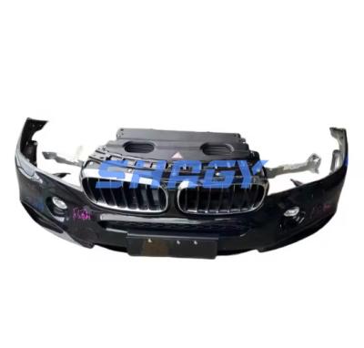 China Carbon Fiber Front Bumper Lip Chin For BMW F16 X6 Sedan 2016-2020 Nose Cut for sale