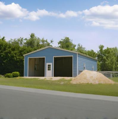 China Contemporary Steel Structure Warehouse Commercial Steel Building Workshop Garage for sale