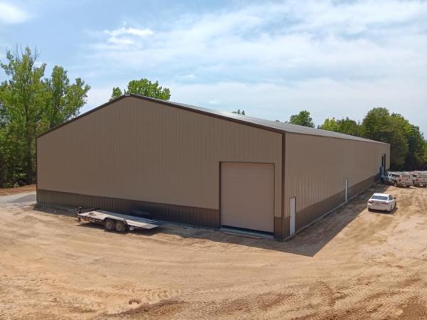 Quality Rockwool Insulation Metal Warehouse Building Steel Structure With Round Bar Brace for sale