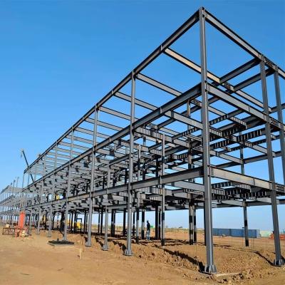 China Prefabricated Steel Building Q235 Q355B Steel Frame 4m To 15m Height Range For On-Site Assembly for sale
