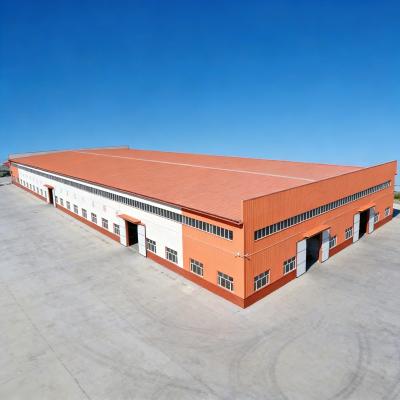 China Fast Assemble Steel Structure Workshop Economical Prefab Industrial Building Eave Height Customization for sale