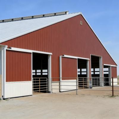 China Thermal Insulation Customizable Multi-Bay Steel Structure Cow Barn for Commercial Ranch Thermal Insulation for sale